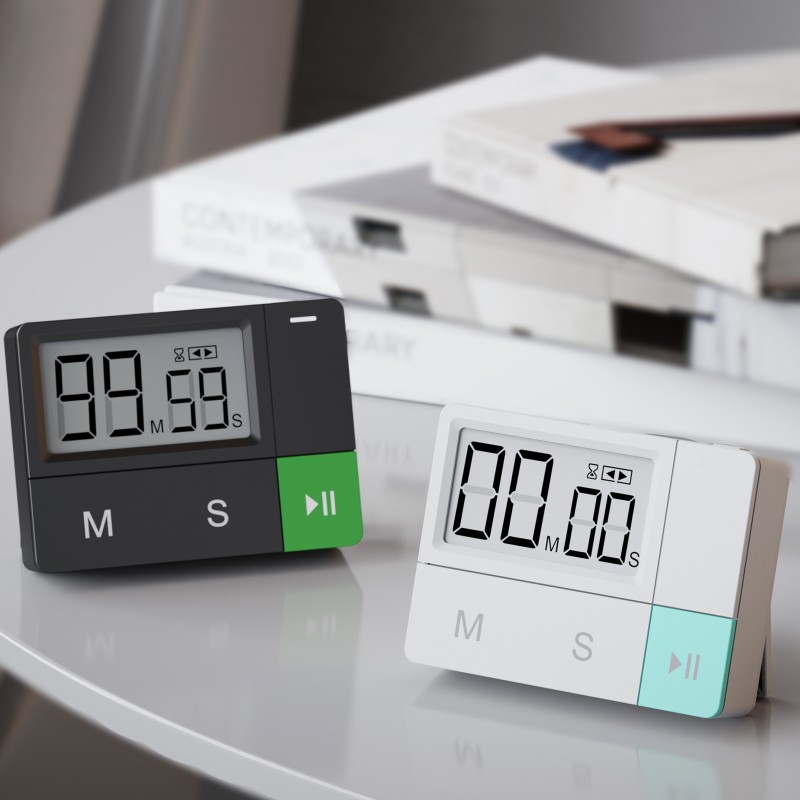 Portable Cooking Baking Timer Stopwatch Alarm Practical LCD Magnetic ...