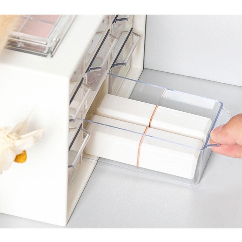 9 Drawers Storage Cabinet Organiser,Desktop Organizer with 9 Grad Mini ...