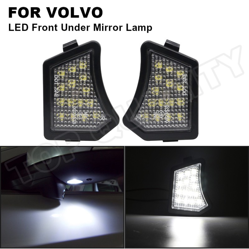 2x LED Under Mirror Puddle Light For Volvo V40 V50 V60 V70 MK3 C70 MK2 ...