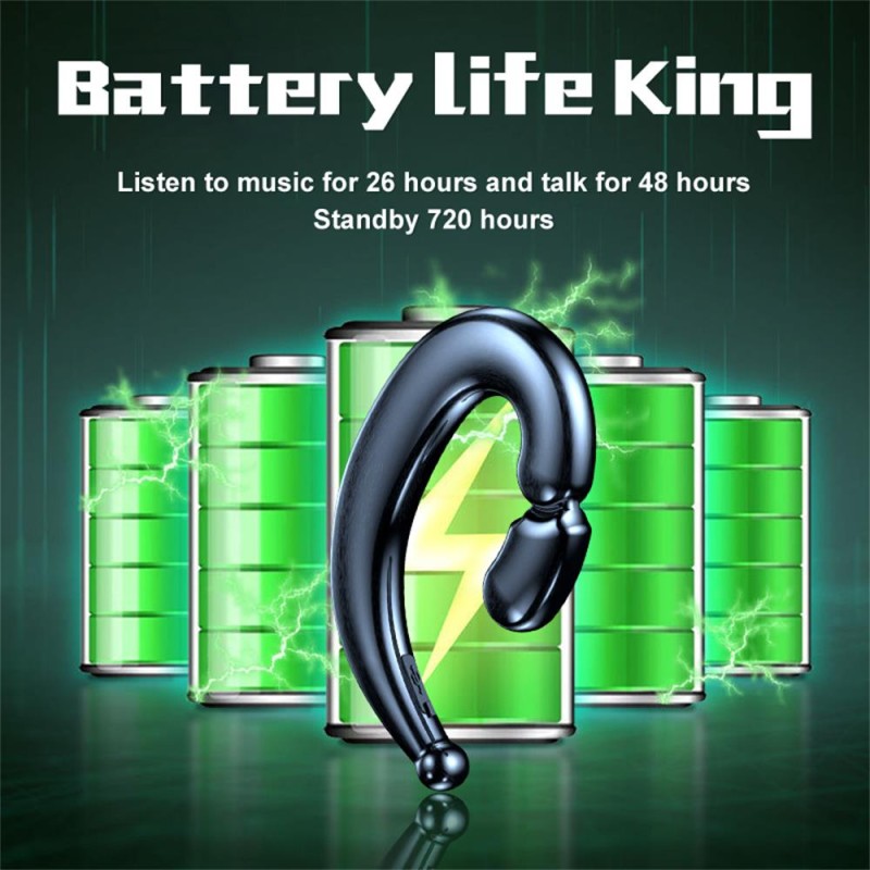 M520 Bluetooth 5.0 Earphones Bone Conduction Hanging Ear Type Wireles ...