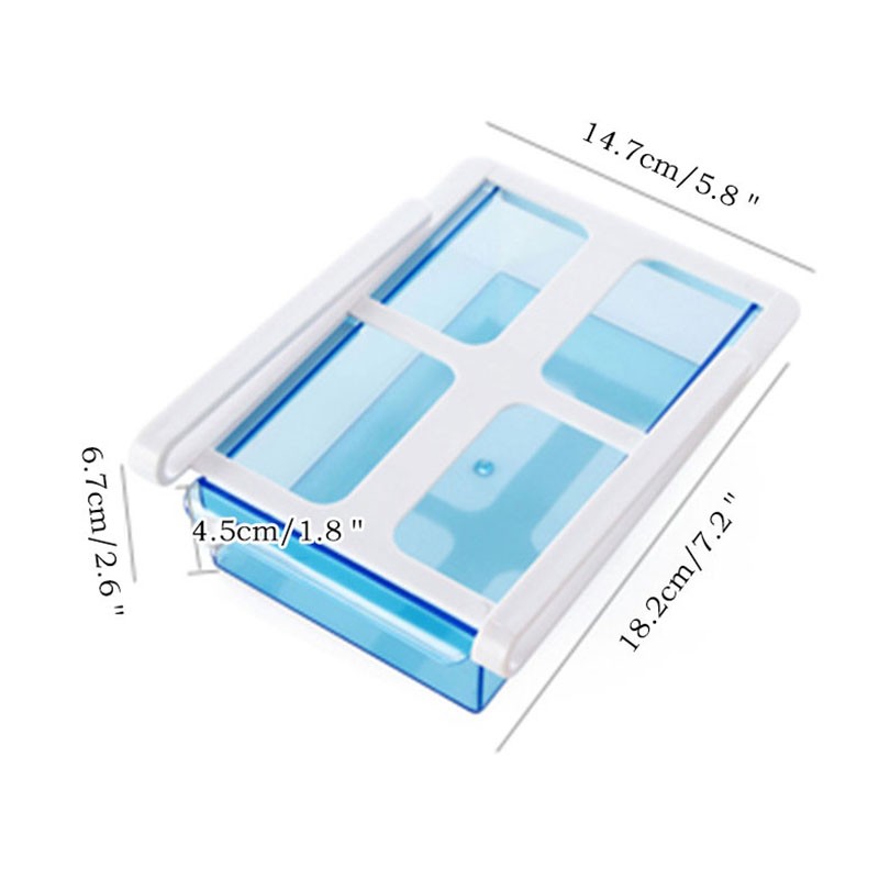 Slide Kitchen Fridge Freezer Space Saver Organizer Drawer Refrigerator