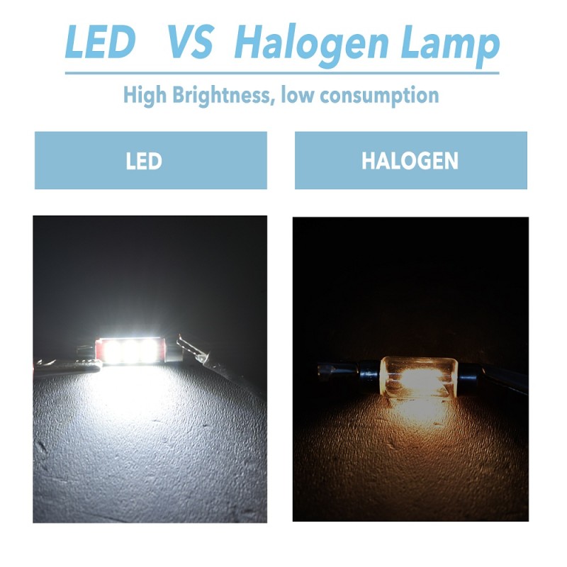 2pcs Canbus Festoon 36mm LED Bulb C5W 4014 SMD Lamp Car License Plate ...