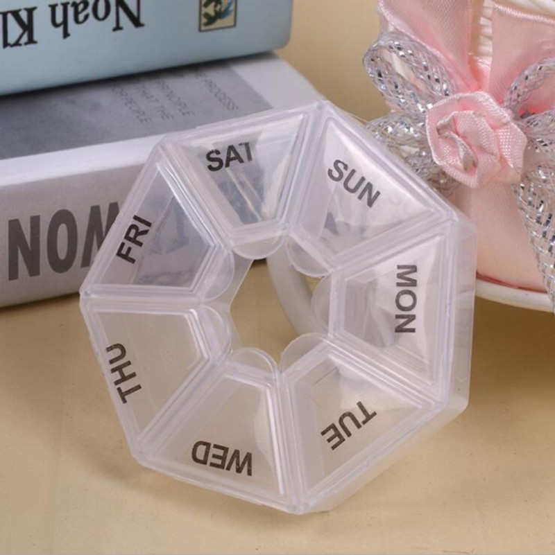 7 Grids Pill Case Plastic 7 Days Candy Box Portable Storage Tablet ...