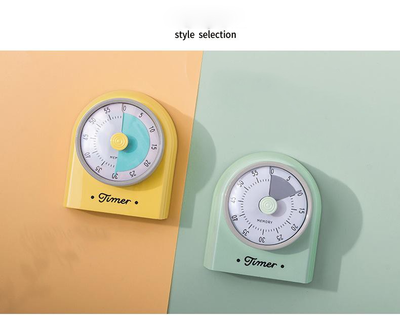 Nordic Simple Mechanical Countdown Timer 60 Minute Metal Belt Magnetic ...