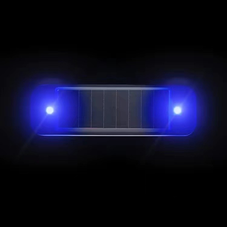 Car Anti-theft Light Solar Flash Warning Light Red and Blue Flash ...