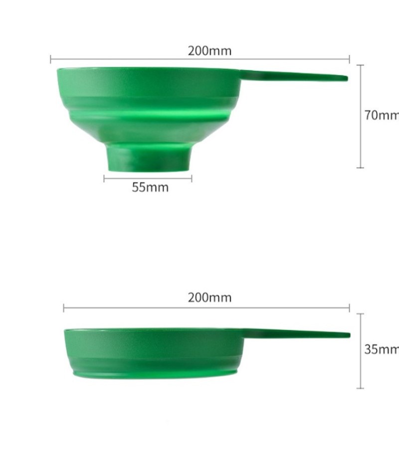Funnel Folding Telescopic PP Plastic Funnel For Wide Mouth And Regular ...
