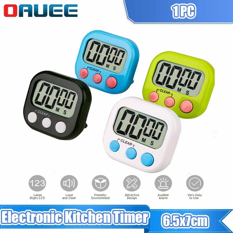 Electronic Kitchen Timer LCD Display Large Screen Electronic Timer ...