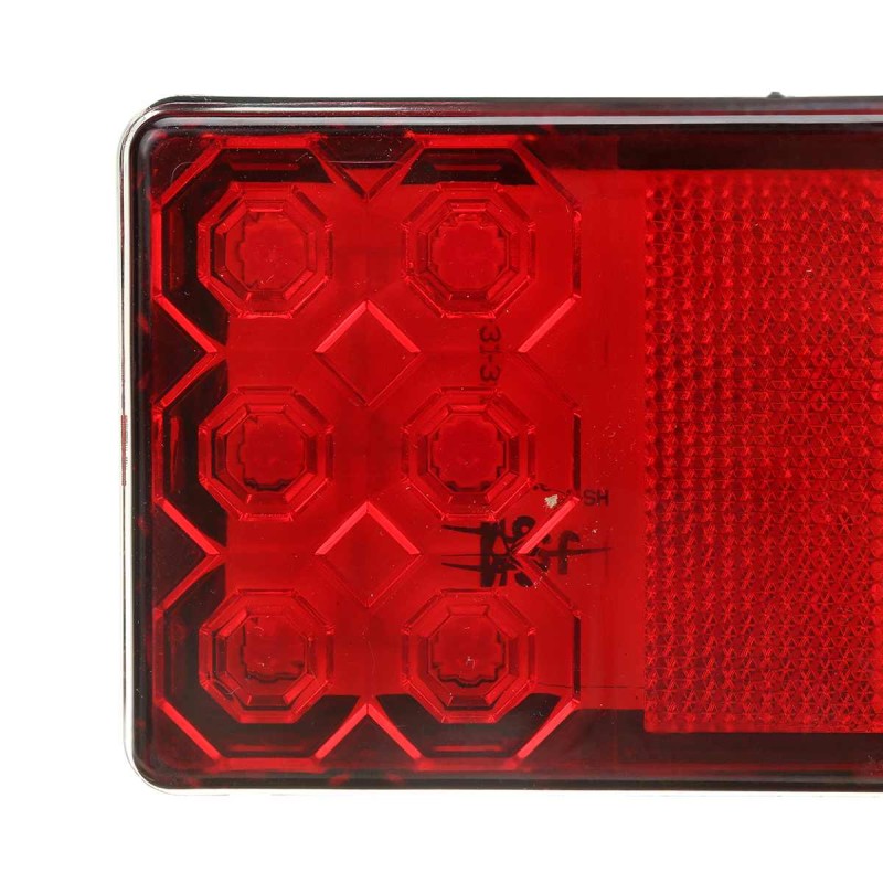 2pcs 12V 24V 12 LED Car Truck Tail Light Taillight Rear Stop Brake ...