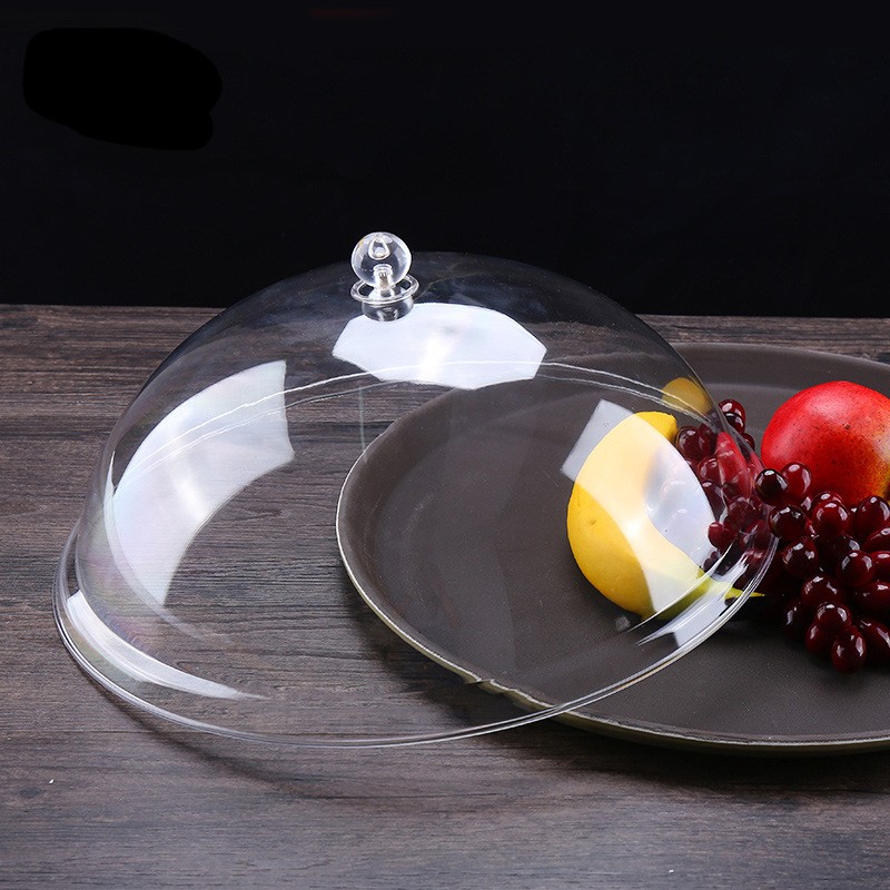 PC Acrylic Transparent Food Cover Dust Cover Circle Plastic Vegetable ...