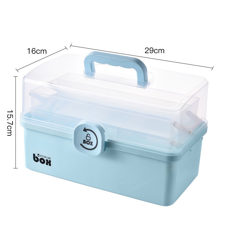 Plastic Storage Box Medical Box Organizer Multi-Functional Portable ...