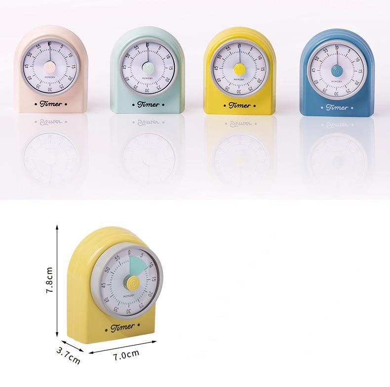 Nordic Simple Mechanical Countdown Timer 60 Minute Metal Belt Magnetic ...