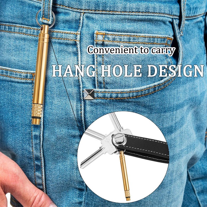 Titanium Outdoor Edc Portable Multi-Purpose Toothpick Bottle Fruit Fork ...