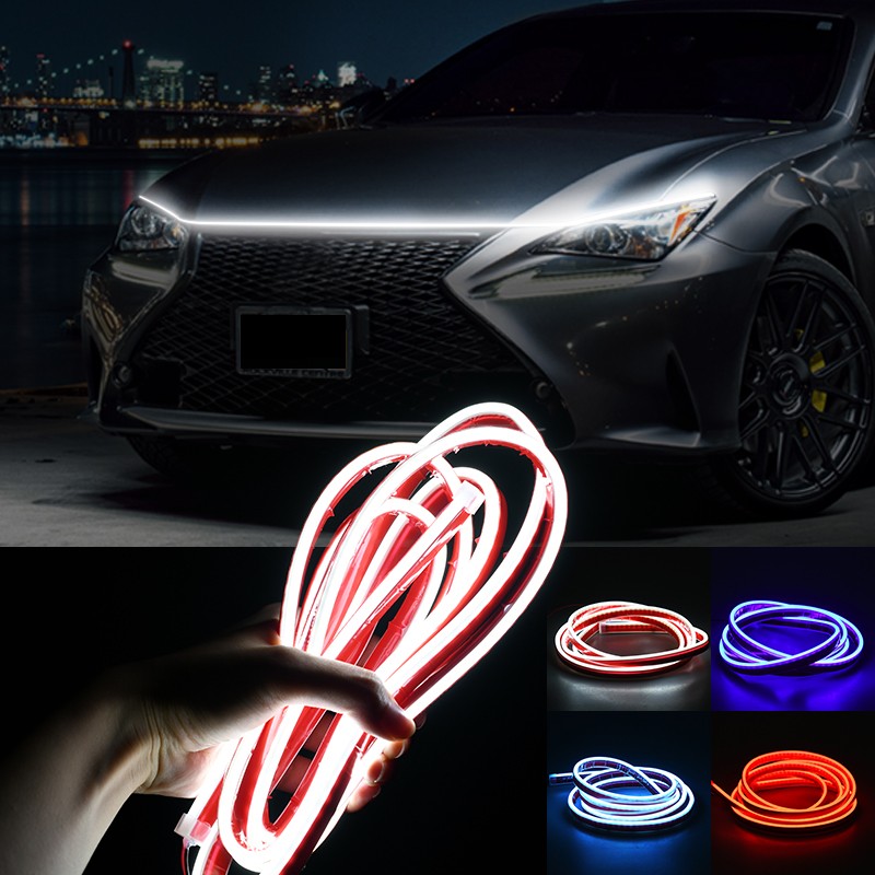12V Scan Starting Car Hood Light Strip LED Daytime Running Light ... 12V Scan Starting Car Hood Light Strip LED Daytime Running Light ...
