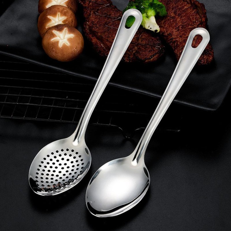Stainless Steel Strainer Spoon Kitchen Colander Spoon Colander Skimmer ...